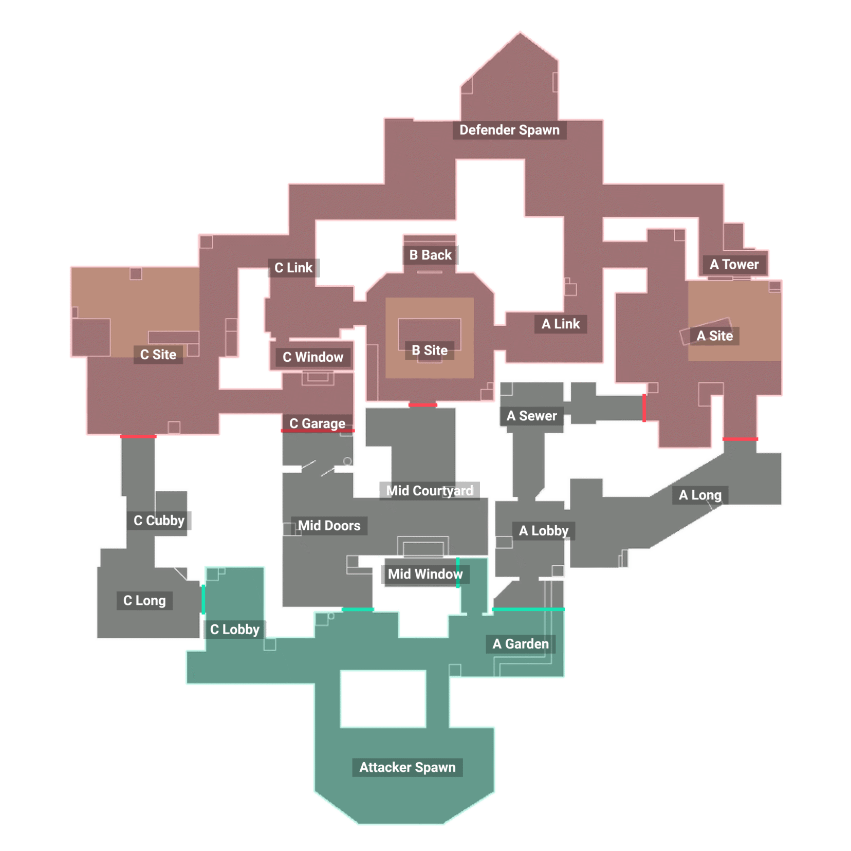 Haven Map Callouts - Valorant Tracker Database